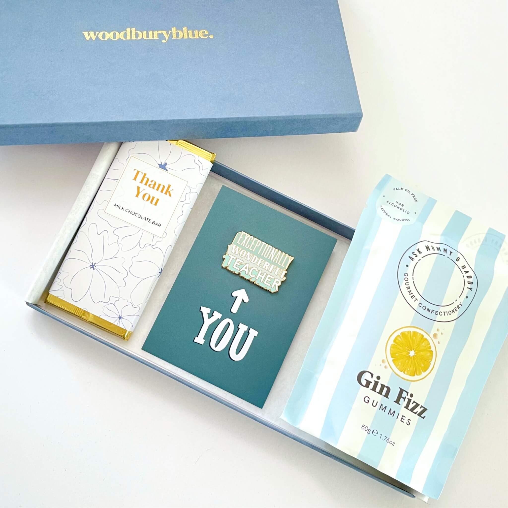 Thank You Teacher Letterbox Gift Set – Woodbury Blue